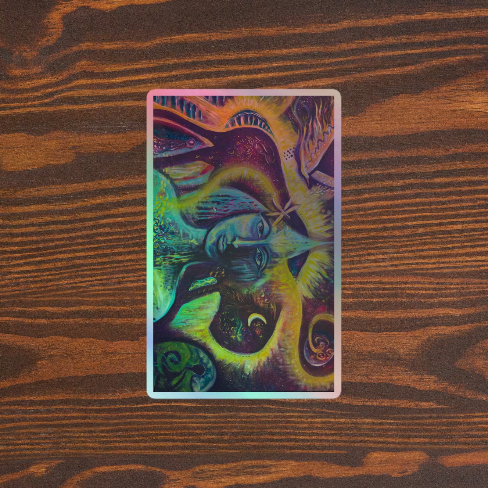 Buffalo Goddess Holographic sticker - Eastham Art